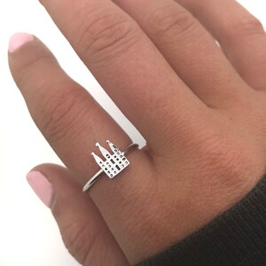 Salt Lake Temple, LDS Temple Ring Silver or Gold Adjustable Temple Ring ...