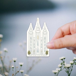 Salt Lake City Temple Sticker, LDS Temples, LDS Stickers, Waterproof ...