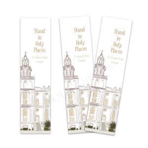 St. George Utah Temple Watercolor Art Print, 5x7, 8x10 & Bookmarks, LDS ...