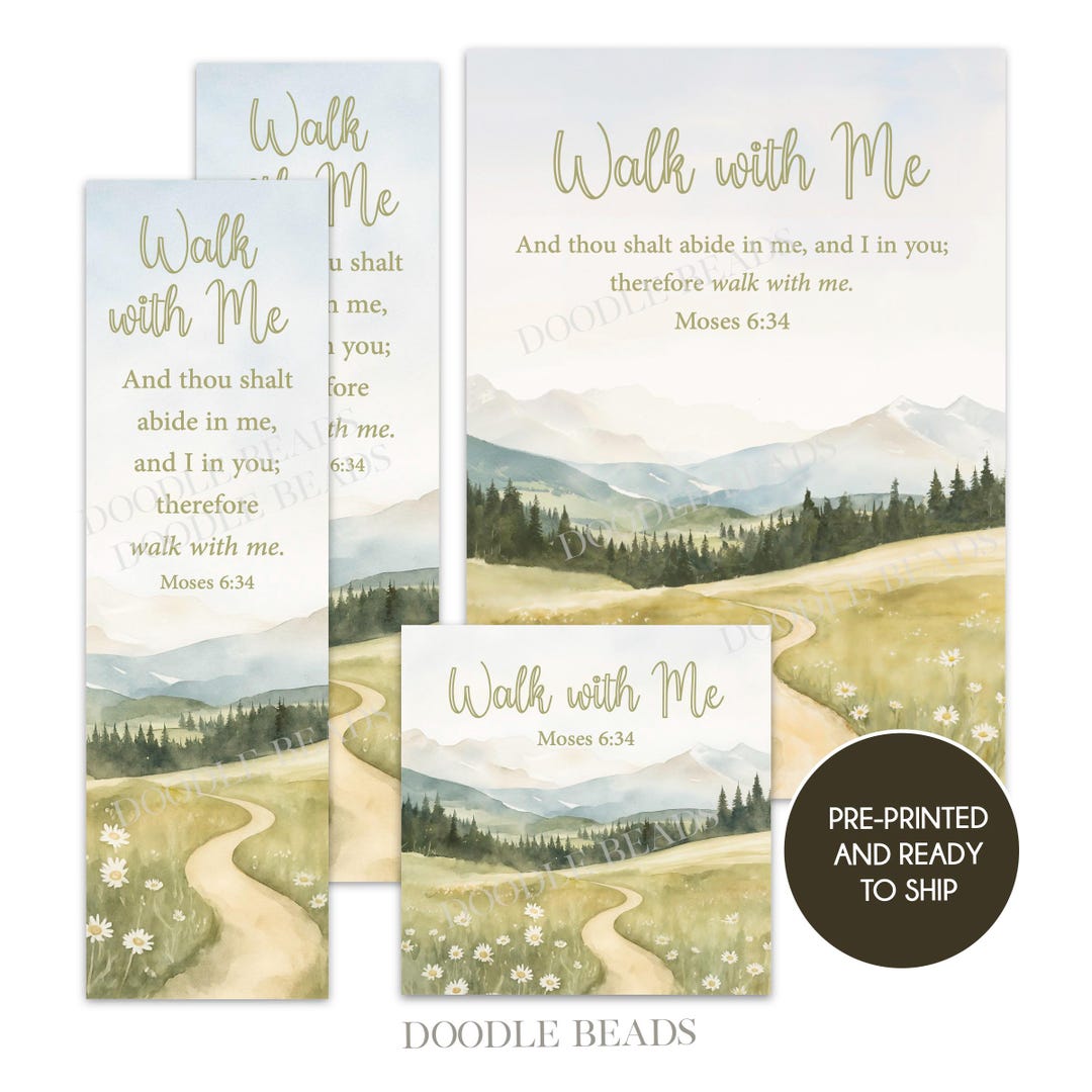 Walk With Me 2026 LDS Youth Theme Watercolor Art Prints, Printed ...
