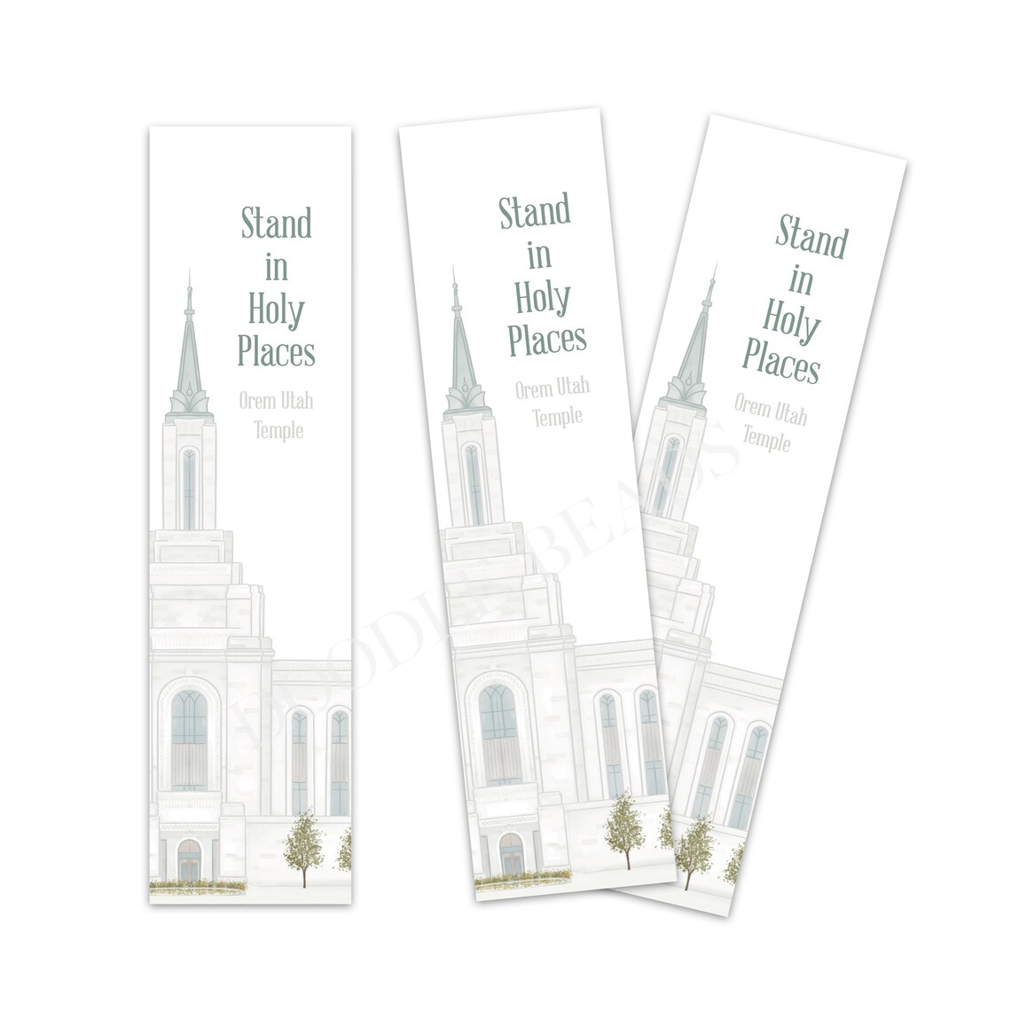Orem Utah Temple Watercolor Wall Art Printable & Bookmark, Digital ...