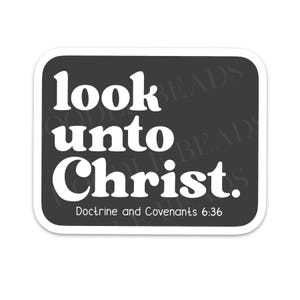 2025 LDS Youth Theme Look Unto Christ Vinyl Stickers, Waterproof and ...
