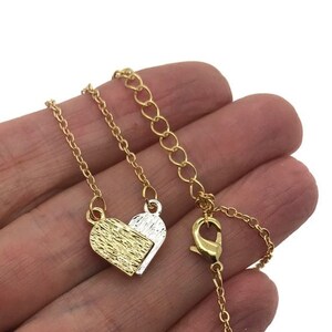 Aunt Niece Gift, Two Tone Interlocking Heart Necklace and Card, Gift ...