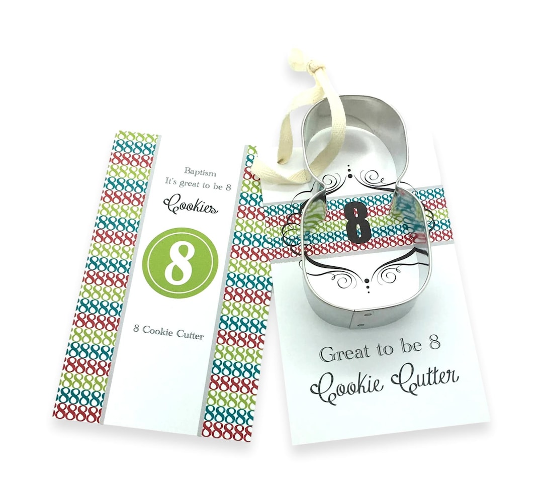 Number 8 Cookie Cutter - It's Great to Be Eight Cookies - Birthday ...