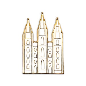 Salt Lake LDS Temple Keychain or Pin, Stand in Holy Places, Church of ...