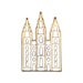 Think Celestial Salt Lake LDS Temple Keychain or Pin, Church of Jesus ...