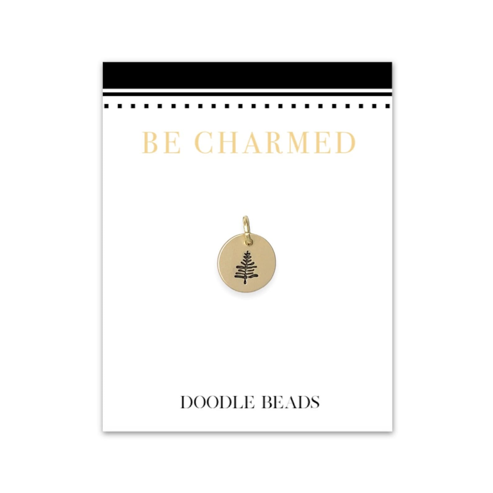 Tree Charm, Pine Tree Charm, Evergreen Charm, Nature Charm, Round ...