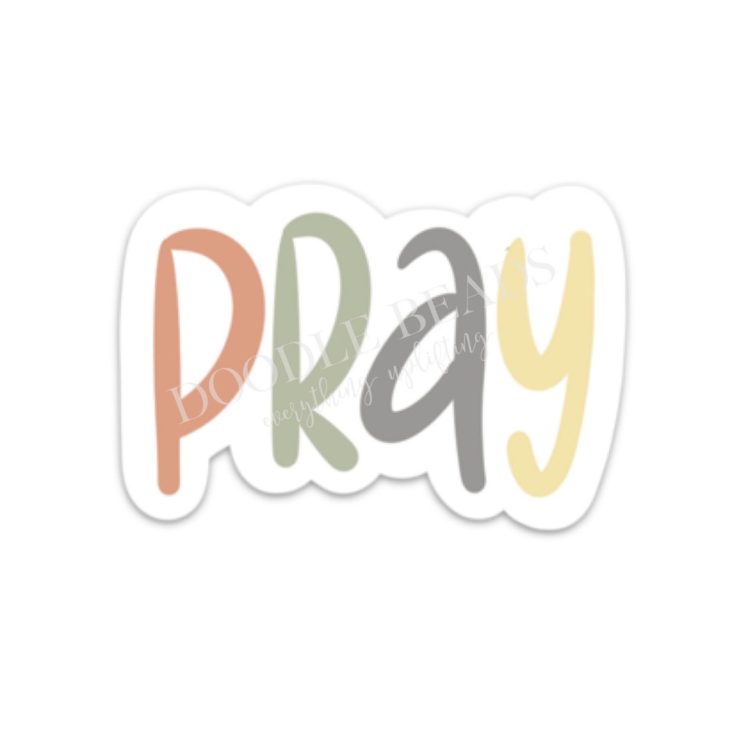 Pray Sticker, Prayer Stickers, Christian Stickers for Women ...