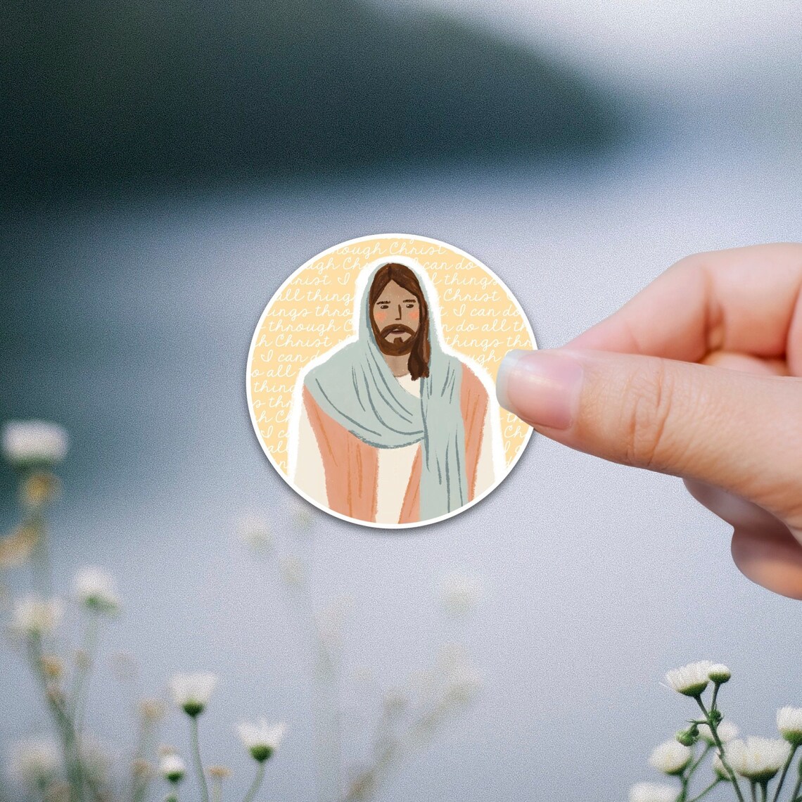 Names of Christ Jesus Sticker for DIY Christmas Ornament - Etsy