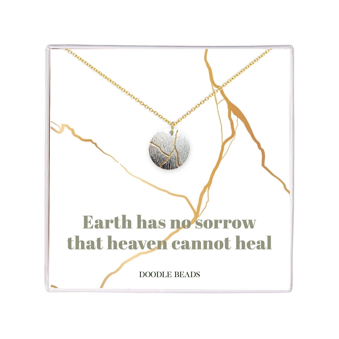 Loss of Loved One Kintsugi Healing Necklace, Miscarriage Sympathy Gift ...