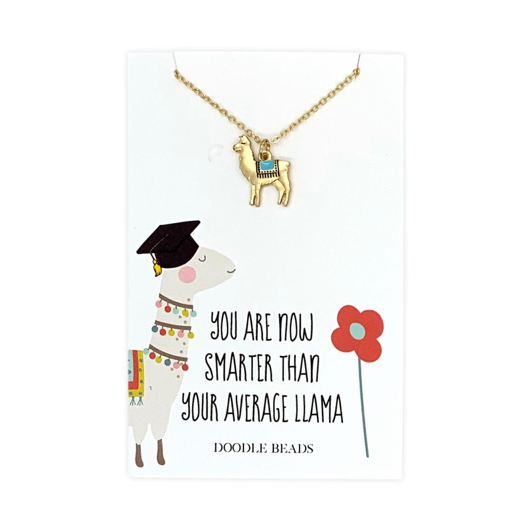 Graduation Gift for Her, Girl Graduation Necklace, Llama Necklace ...