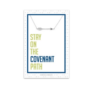 Stay on the Covenant Path Arrow Necklace or Tie Bar for LDS Primary ...