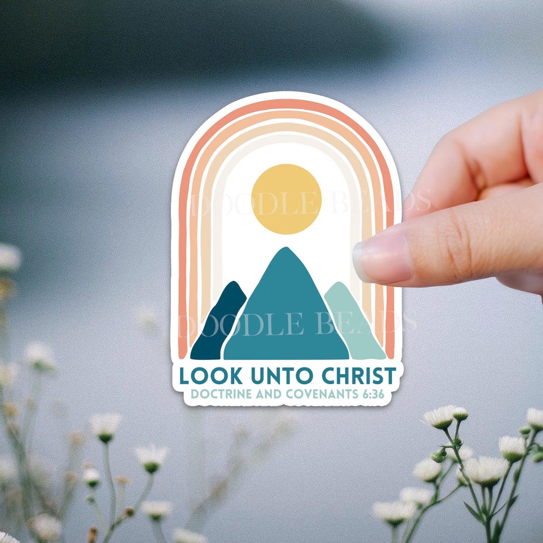 2025 LDS Youth Theme | Look Unto Christ Vinyl Sticker | Waterproof and ...