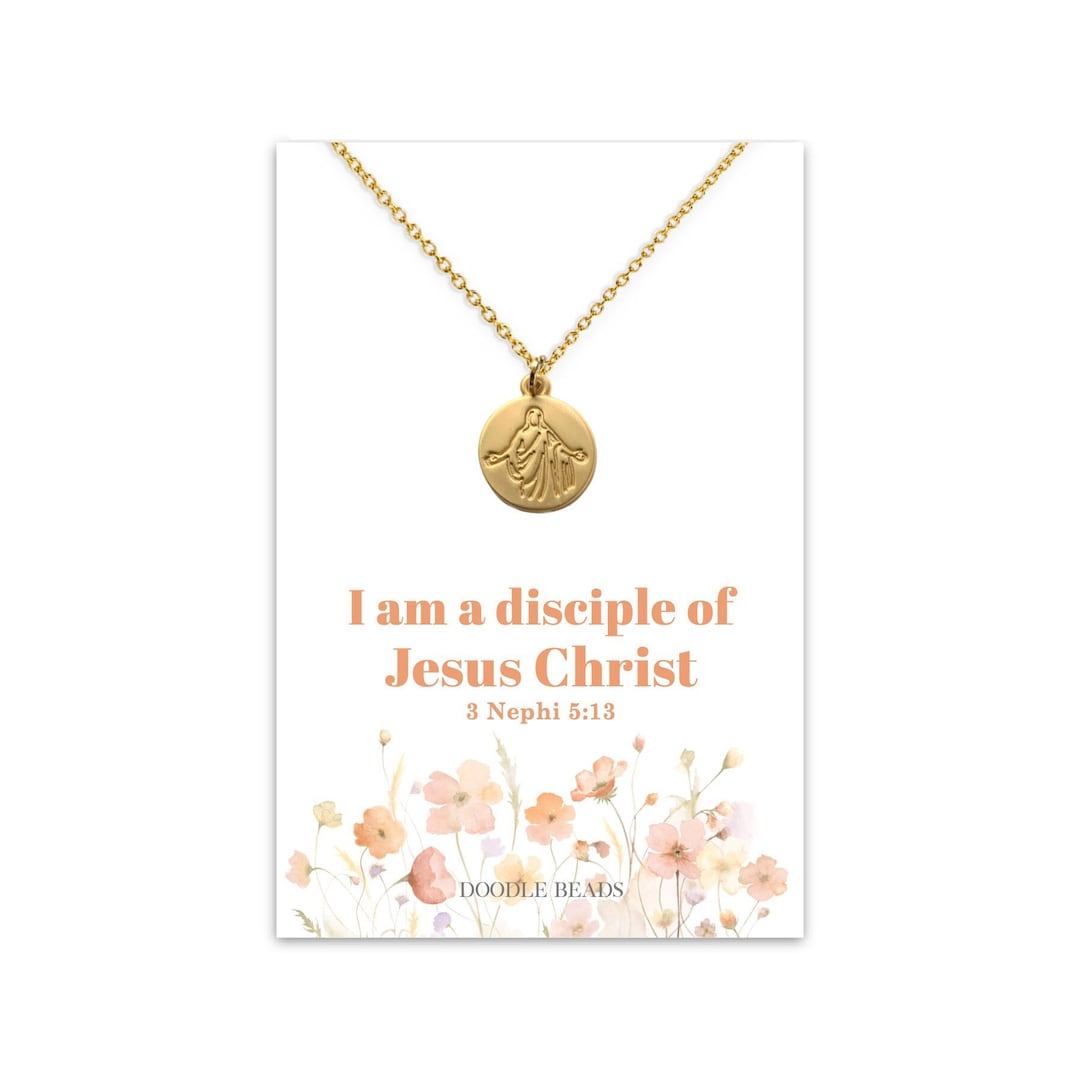 2024 Youth Theme I Am a Disciple of Jesus Christ Necklace Jesus Savior ...