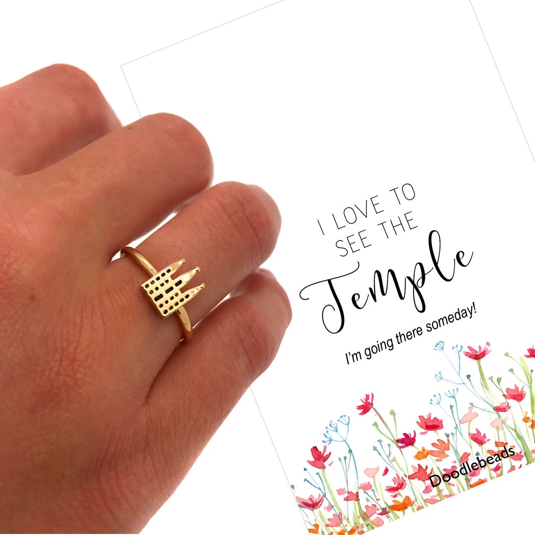 Salt Lake Temple Gifts, Silver or Gold Salt Lake Temple Ring, I Love to ...