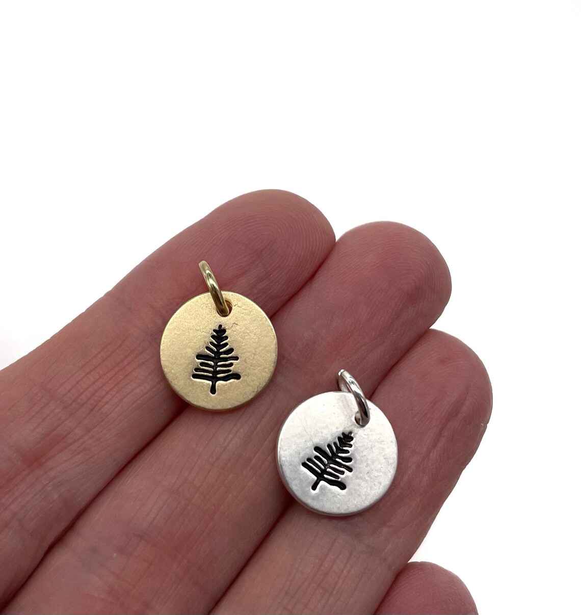 Tree Charm Pine Tree Charm Evergreen Charm Nature Charm - Etsy