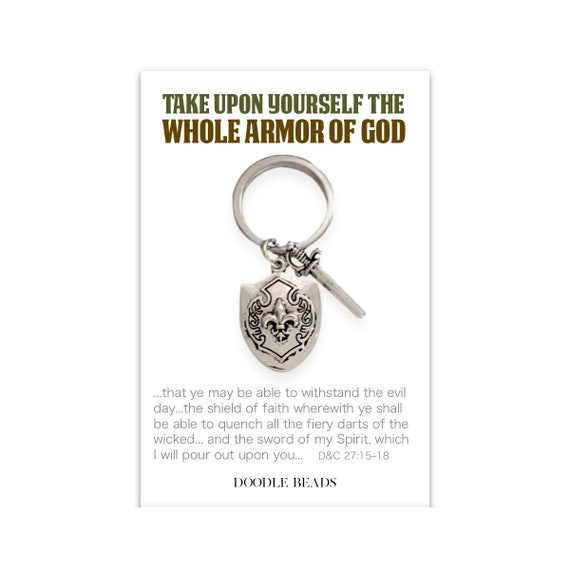 Armor of God Shield & Sword Key Ring Zipper Pull Camp | Etsy