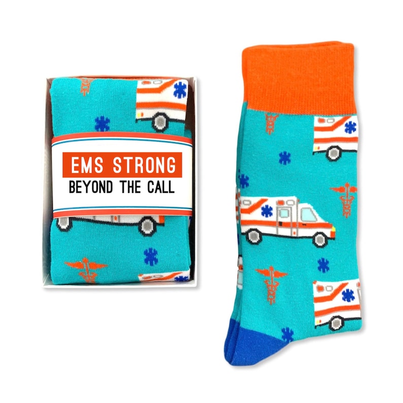 EMT Gifts EMT Thank You Gifts EMT Ambulance Socks Medical - Etsy