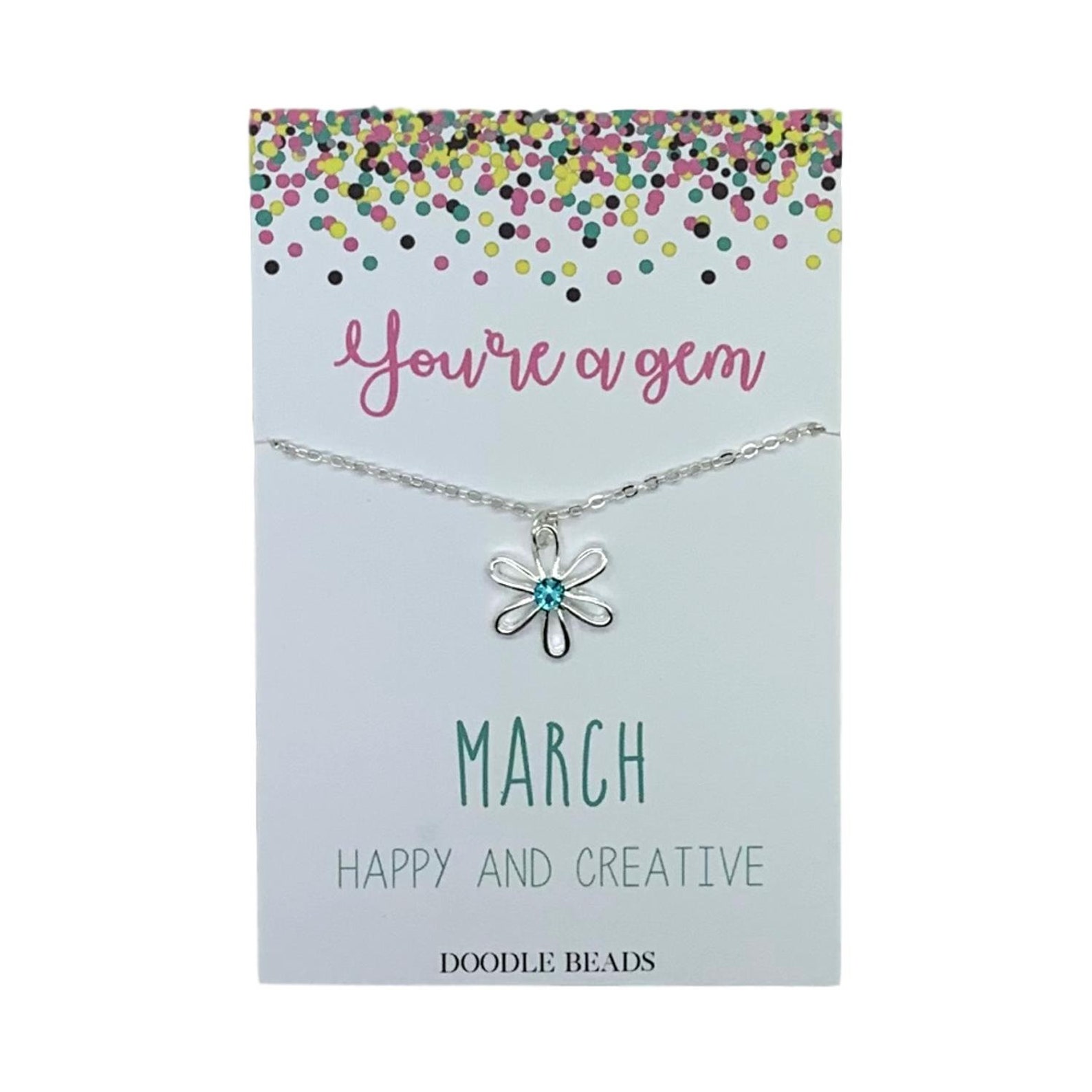 Little Girls Birthstone Necklace October Birthstone Jewelry - Etsy