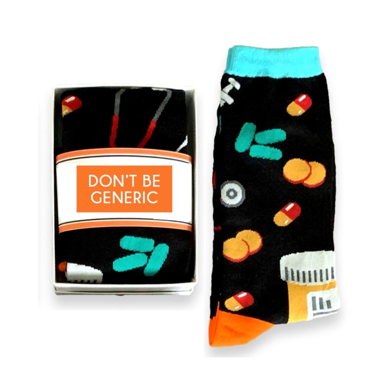 Funny Pharmacy Gifts Pharmacist Doctor Socks & Sock Wrap - Etsy