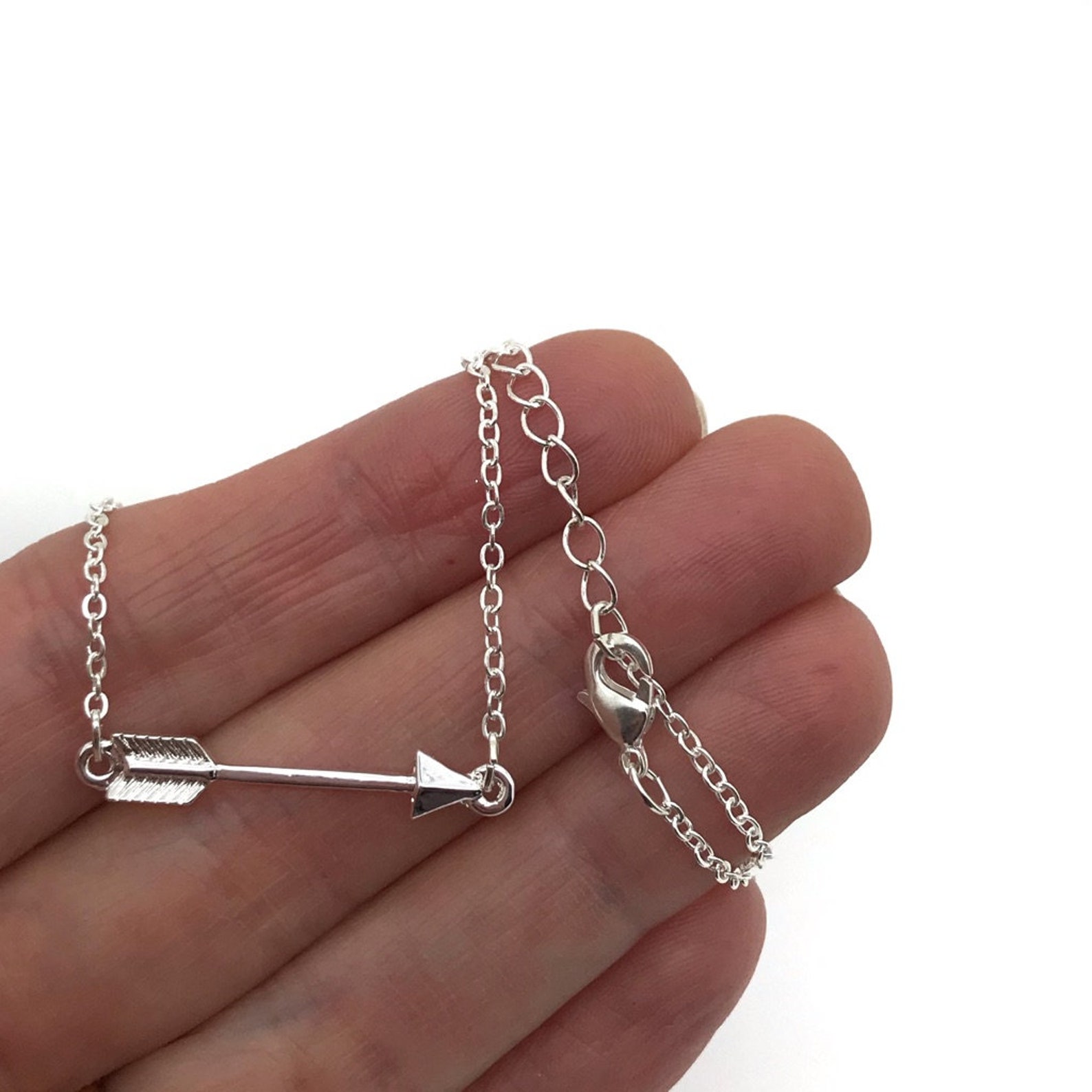 Graduation Gift Gold or Silver Arrow Necklace Carded Gift Be - Etsy