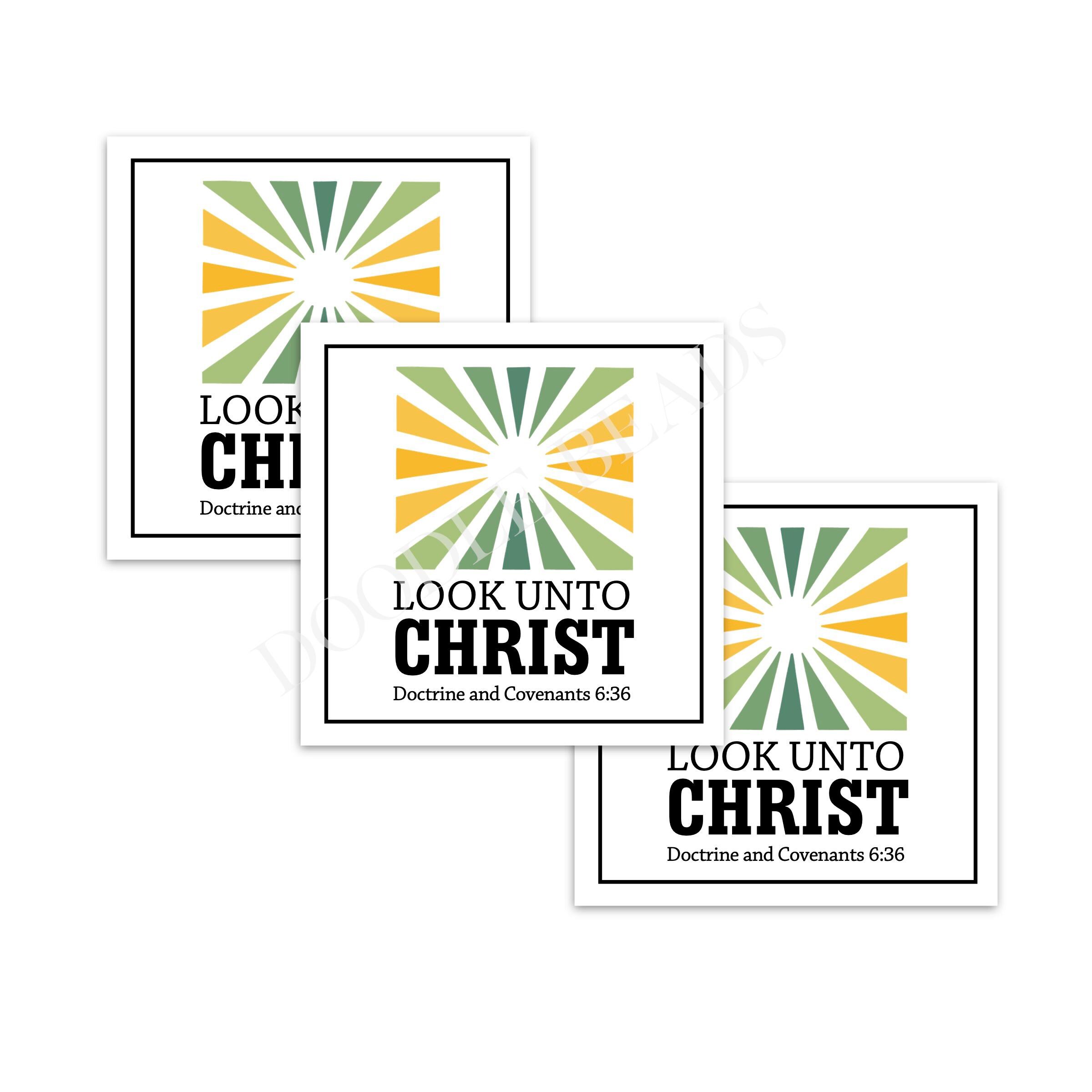 2025 LDS Youth Theme Look Unto Christ Digital Printable Poster ...