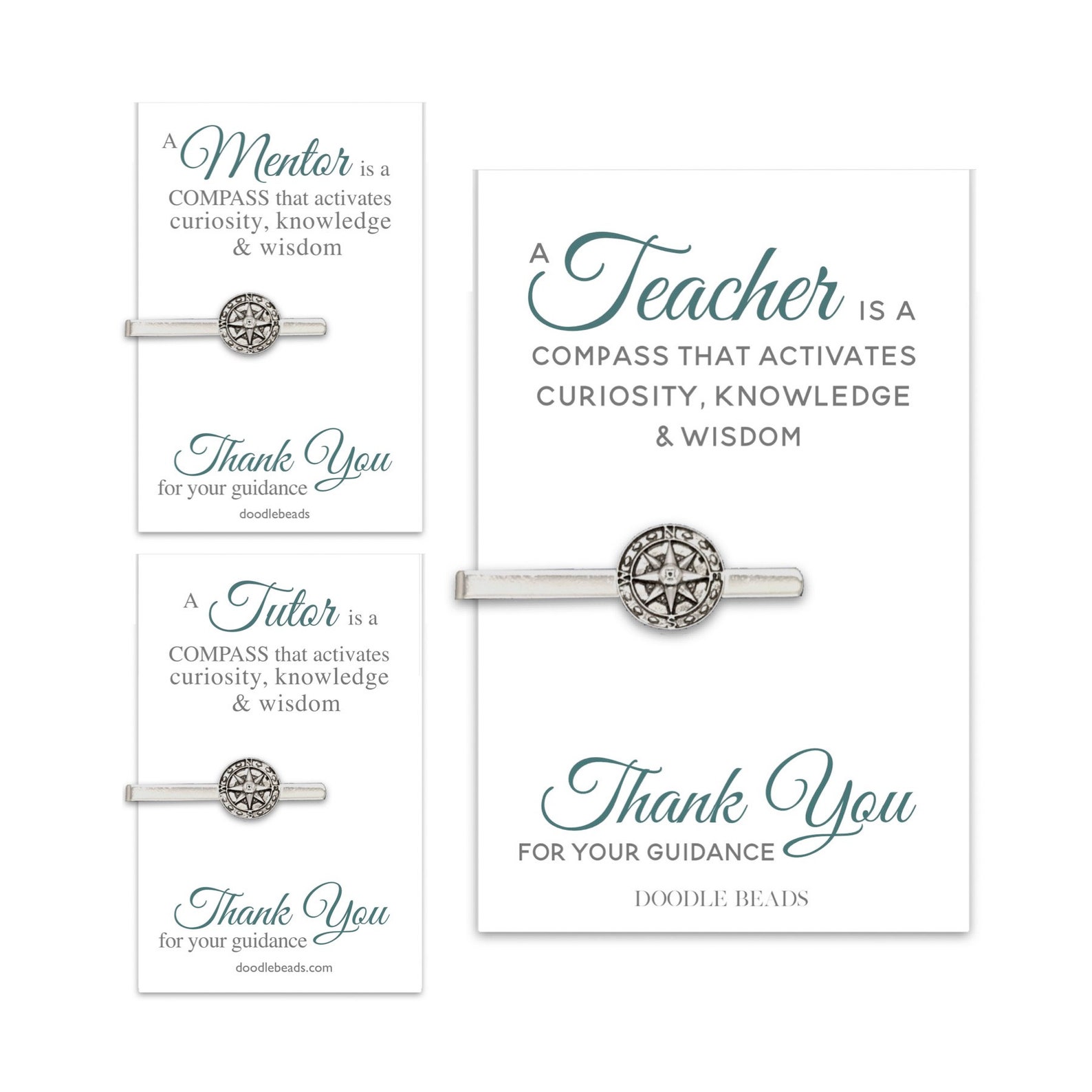 Mentor Gifts Gift for Tutor Male Teacher Gift Compass Tie - Etsy