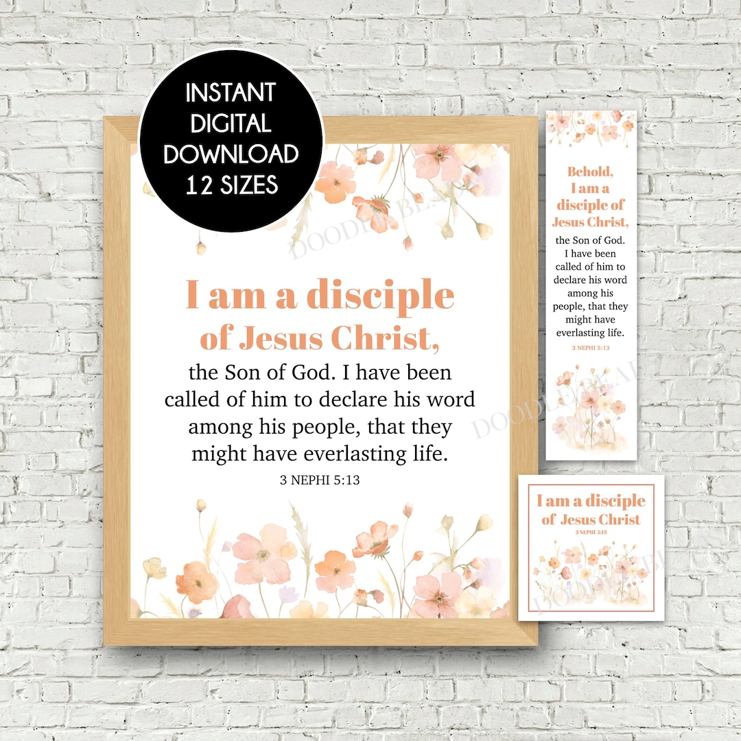 2024 Youth Theme I Am a Disciple of Jesus Christ, Printable Bulletin ...