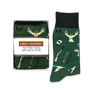 Hunting Socks for Him With Funny Hunting Quotes, Hunting Gifts ...