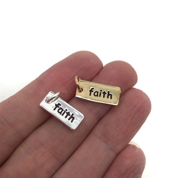 Faith Charm - Etsy