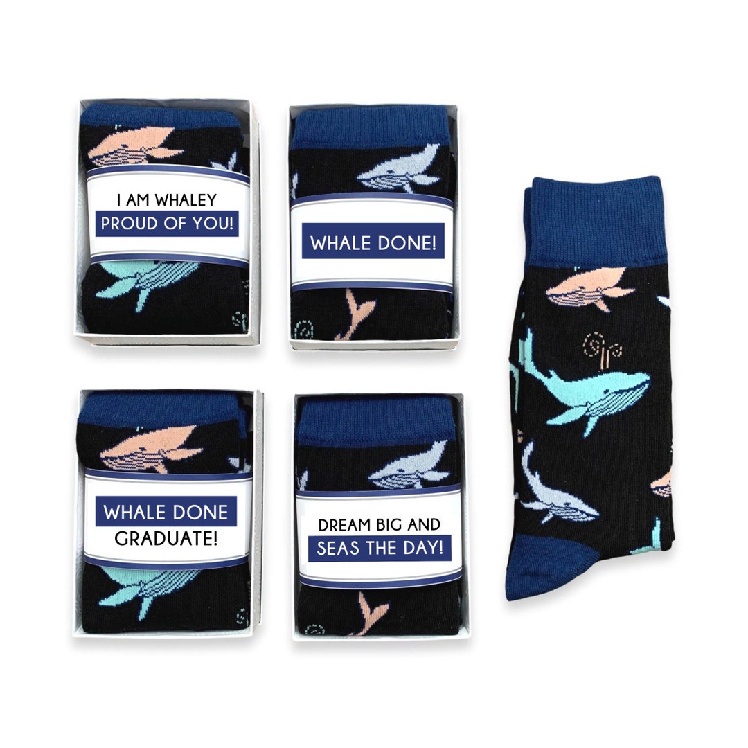 I Am so Proud of You, Well Done, Graduation Gift, for Him, Whale Puns ...