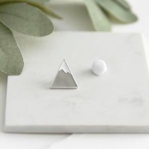 Mountain Enamel Pin, Snow Capped Mountain, Outdoorsy Pins, Boho ...