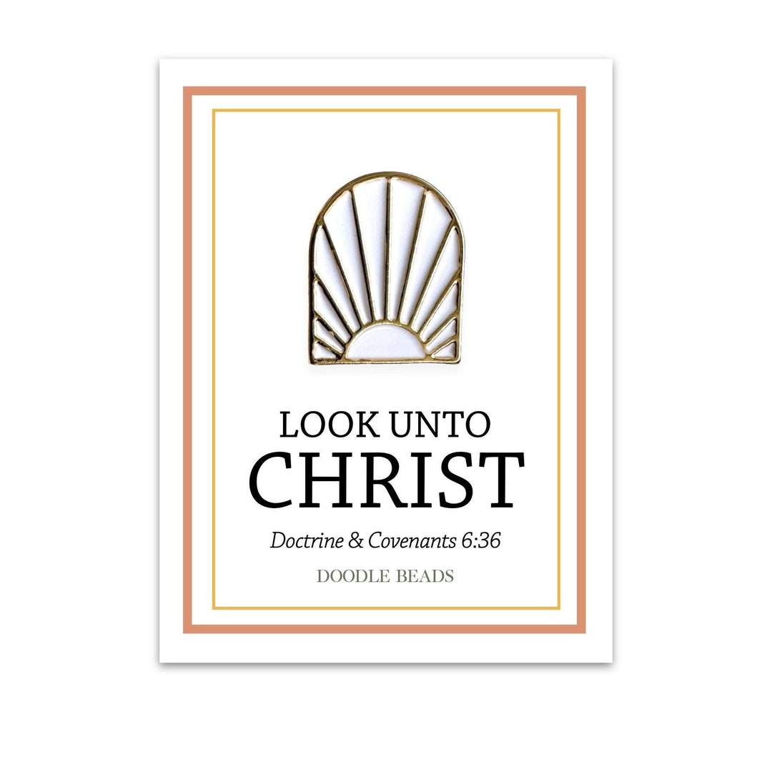 2025 LDS Youth Theme Look Unto Christ Enamel Sun Pin | Sunburst Lapel ...