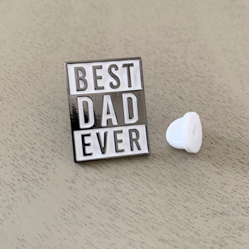 Best Dad Ever Pin Dad Gifts and Accessories Hard Enamel - Etsy