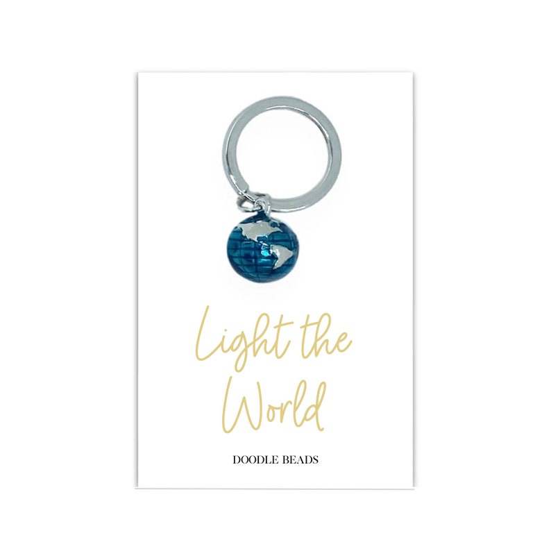 Light the World LDS Christmas Gifts World Key Chain Globe - Etsy