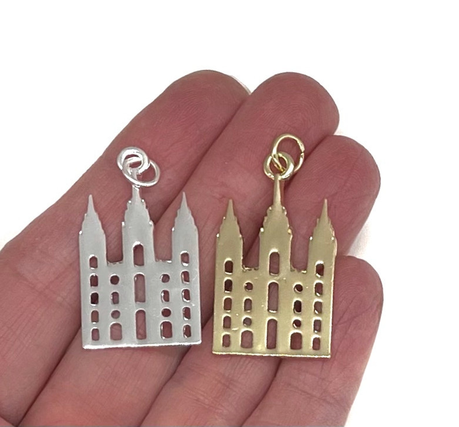 Salt Lake Temple Charm LDS Temple Charms SLC Utah Temple - Etsy