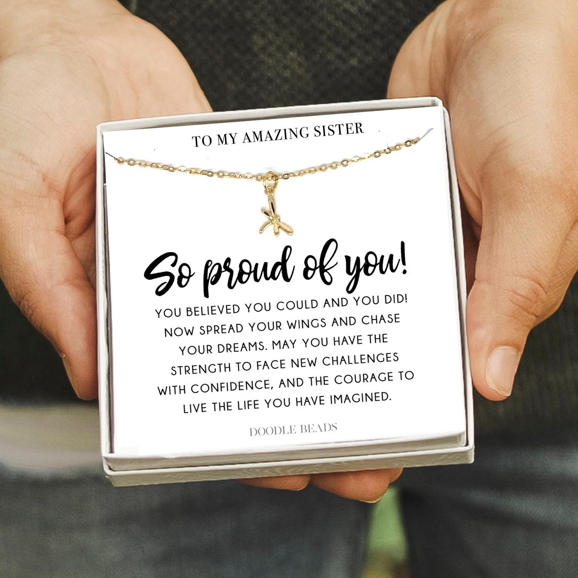 So Proud of You Jewelry Personalized Graduation Gift Necklace | Etsy