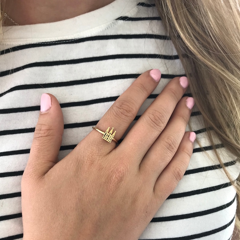 Salt Lake Temple LDS Temple Ring Silver or Gold Adjustable | Etsy