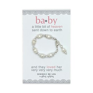 Baby pearl bracelet baby gift for girl infant bracelet | Etsy