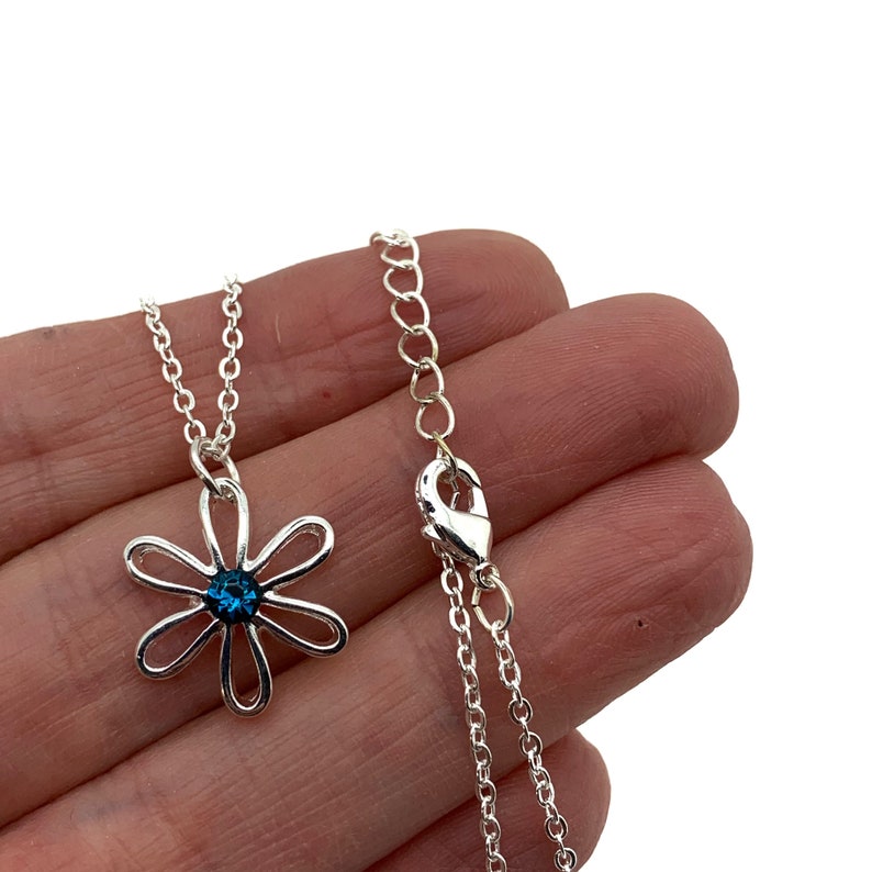 Little Girls Birthstone Necklace December Birthstone Jewelry - Etsy