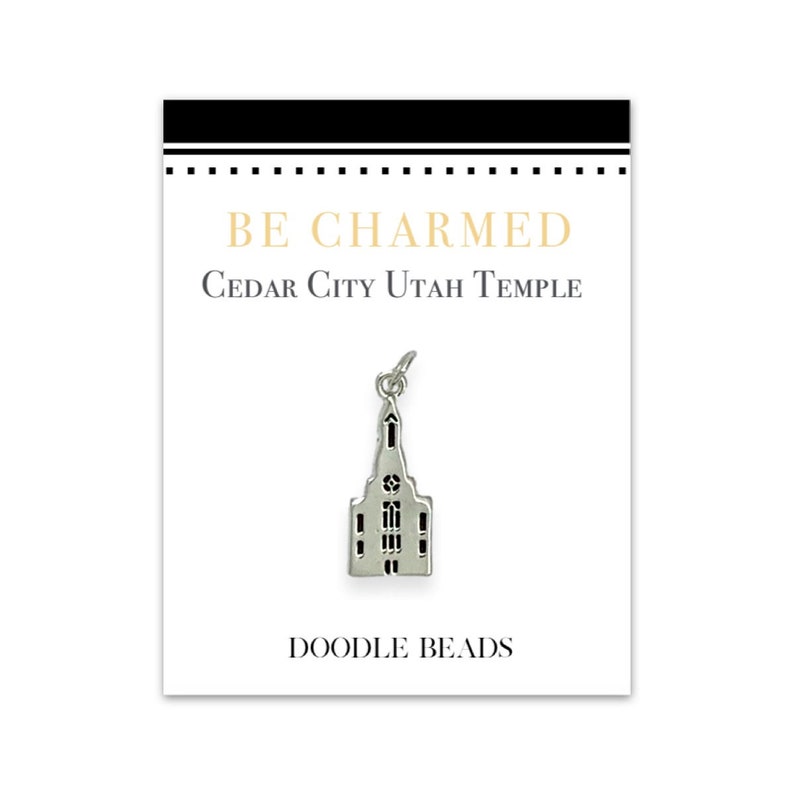 Cedar City Temple LDS Temples Cedar City Utah Temple Charms - Etsy
