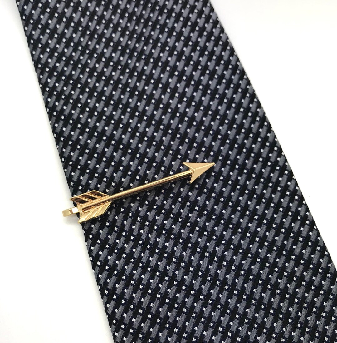 Arrow Tie Bar Silver or Gold Arrow Tie Clip Gifts for Men - Etsy