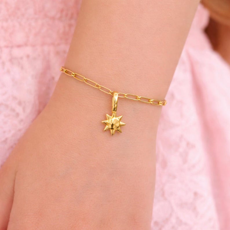 Tiny Gold Sun Charm or Pin, LDS Baptism Gift for Boy or Girl, Covenant ...