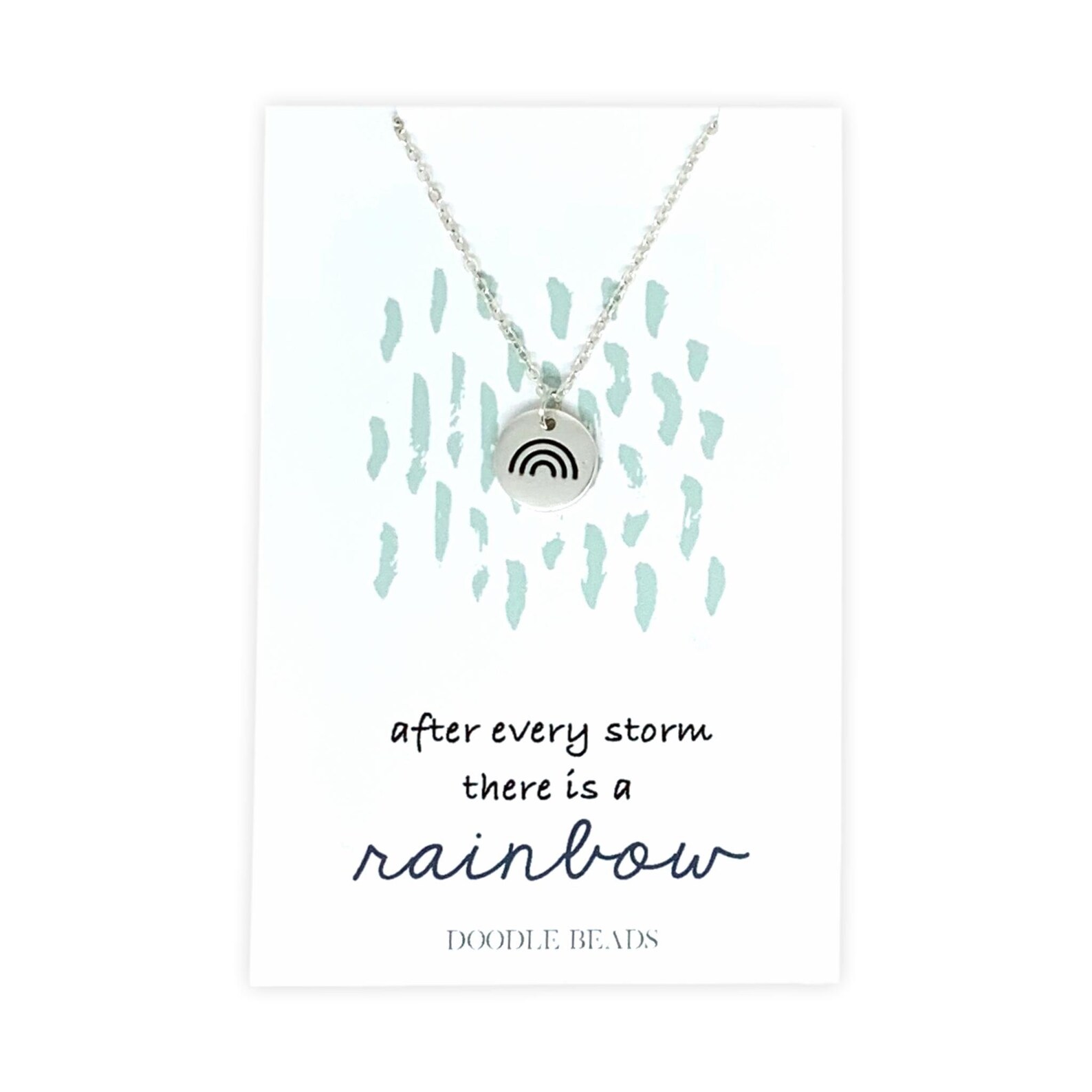 After every storm there is a rainbow Boho Rainbow Necklace & | Etsy