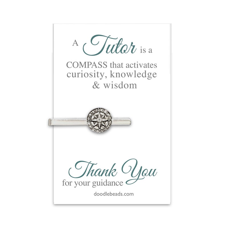 Mentor Gifts Gift for Tutor Male Teacher Gift Compass Tie - Etsy