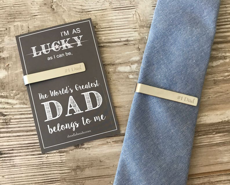 Fathers Day Gift Dad Gifts 1 Dad Tie Clip Carded i - Etsy
