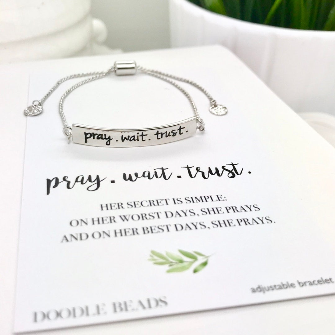 Prayer Bracelet, Prayer Gift for Women, Praying Jewelry, Christian Gift ...