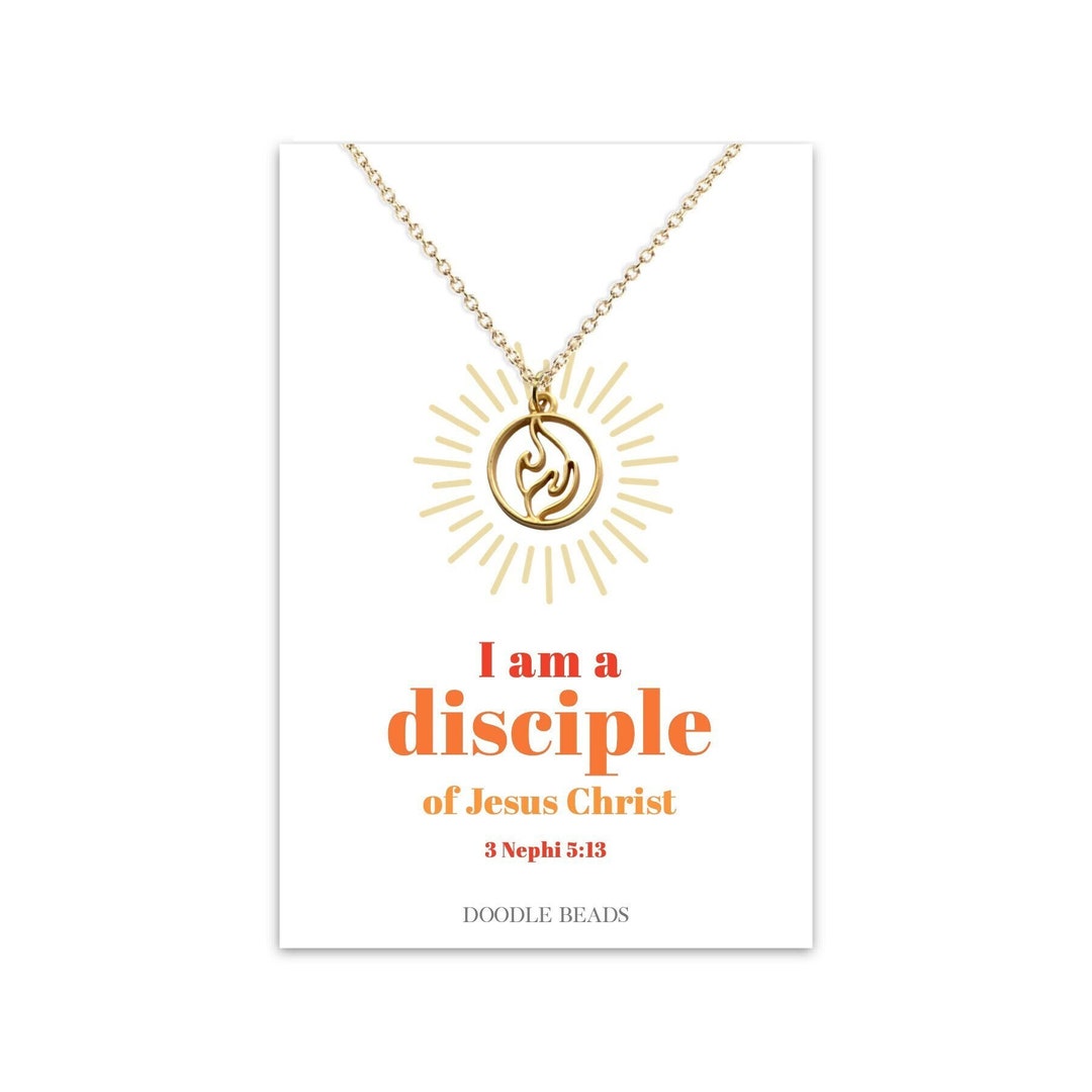 I Am a Disciple of Jesus Christ, 2024 Youth Theme Logo Necklace for ...