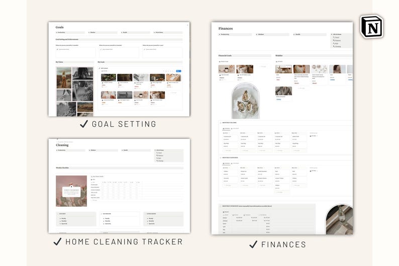 Notion Life Planner 2025, Notion Template, Notion Planner, All in One Digital Planner, Your ...