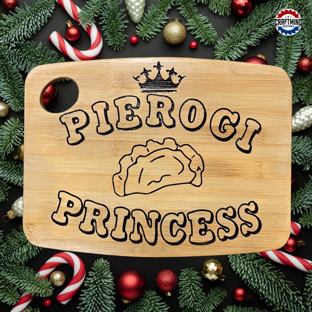 Pierogi Princess Bamboo Cutting Board, Polish Kitchen Decor - Etsy